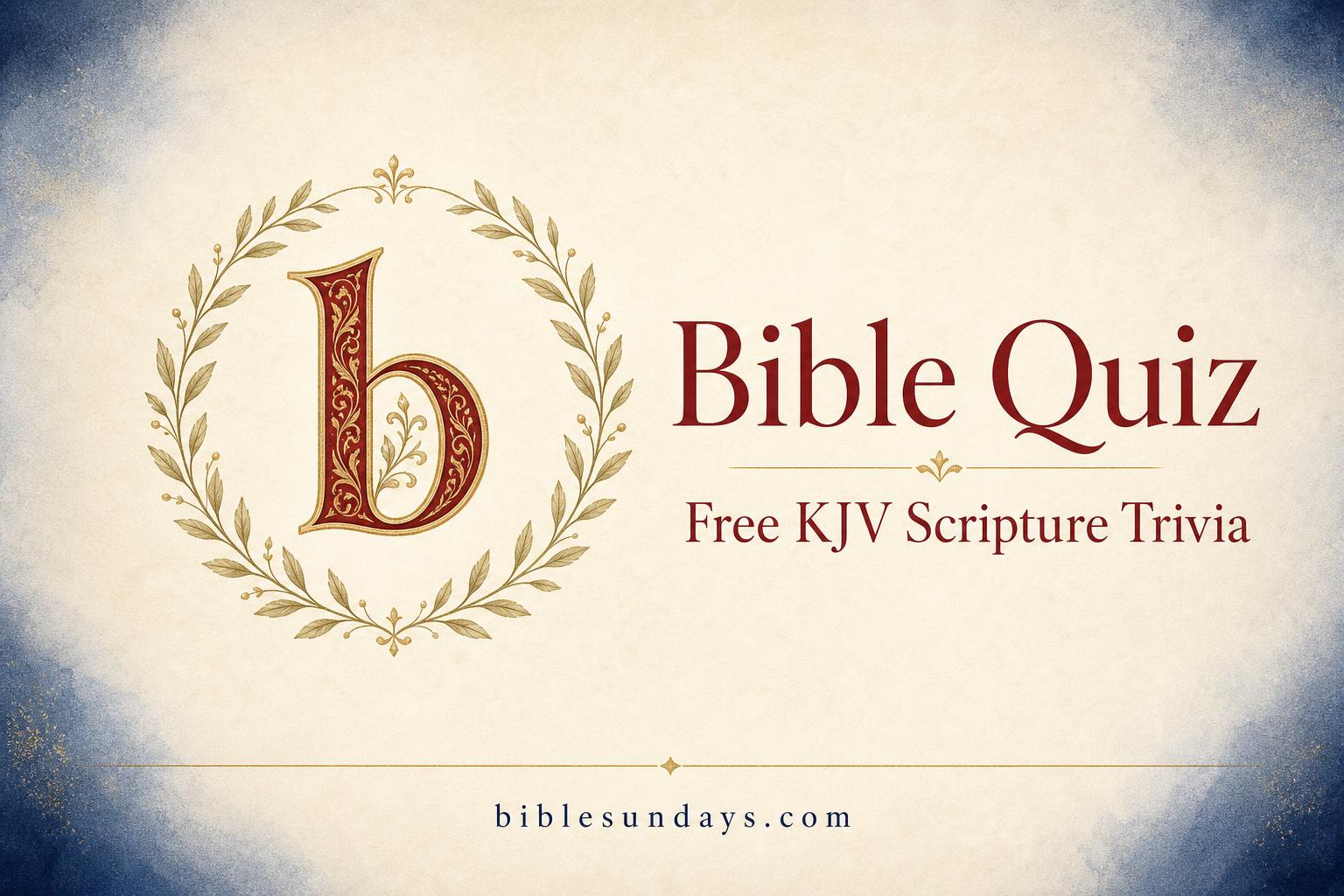 Aquila Bible Bible Study Guide (KJV) — 10 Lessons | Bible Sundays