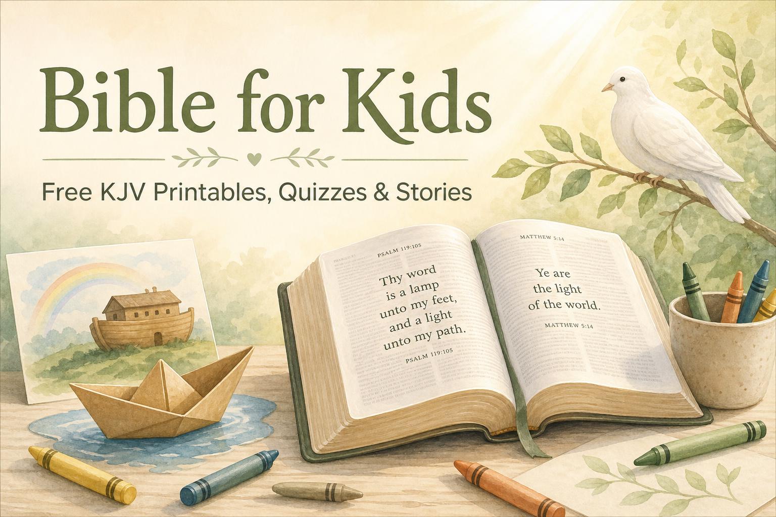 Free Printable Bible Bookmarks for Kids (KJV) — 12 Designs | Bible Sundays